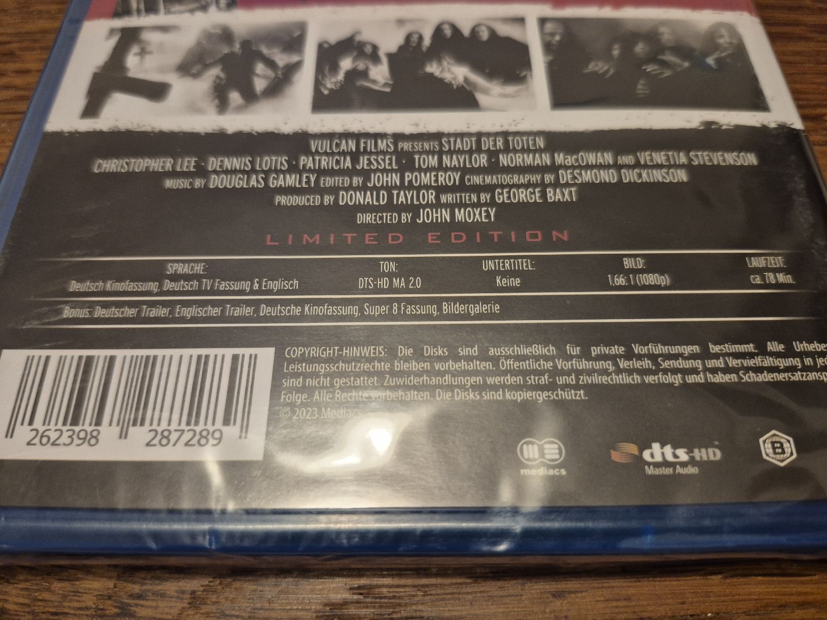 Stadt der Toten - Christopher Lee (Bluray) NEU und OVP (Neu und ...