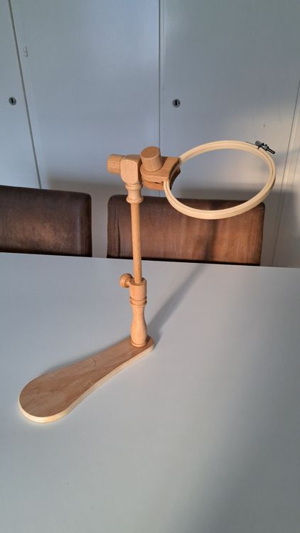 Adjustable Wooden Embroidery Stand Hoop Frame - NEW! (Neu (gemäss ...