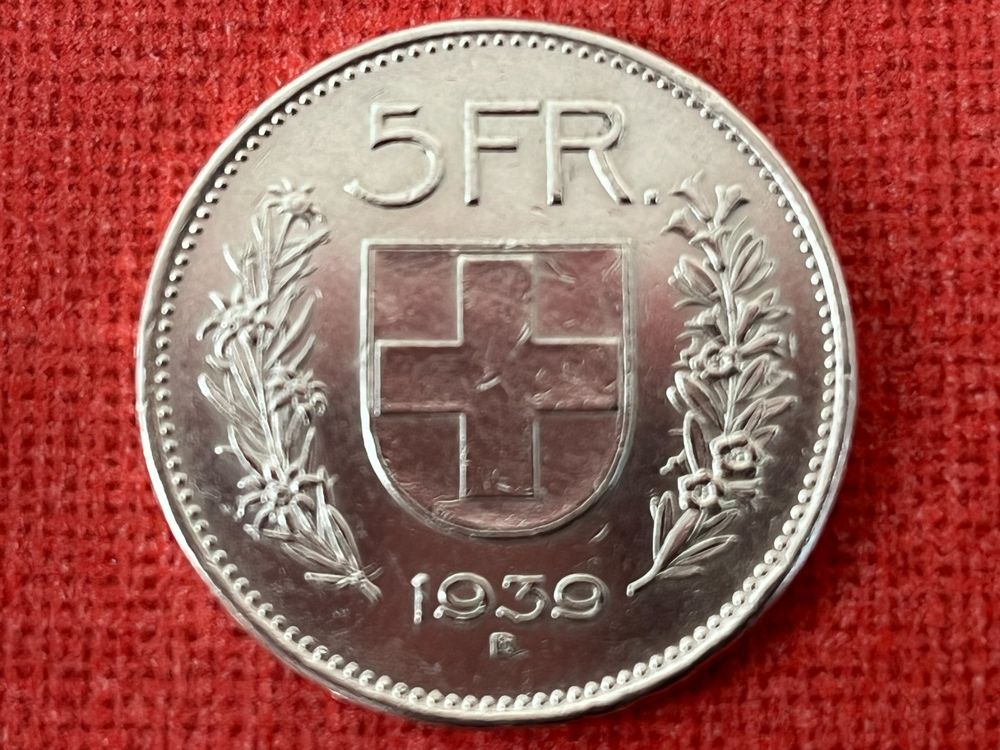 5 Franken 1939 Silber TOP (Gebraucht) in Ormalingen für CHF 10.95 – mit Lieferung auf Ricardo kaufen