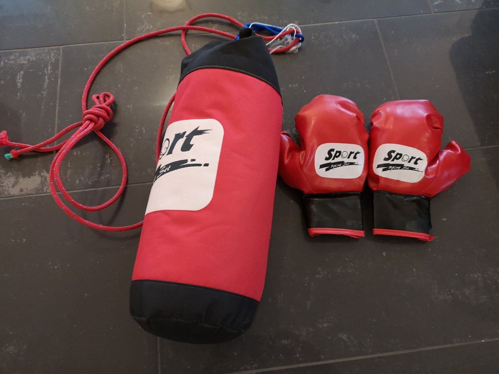Boxsack mit Handschuhen für Kinder | Kaufen auf Ricardo