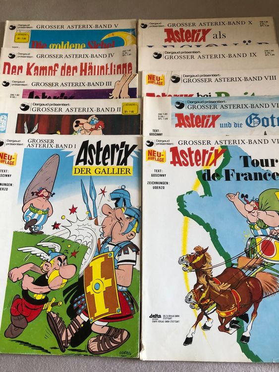 Asterix Comics Band 1-10 (Gebraucht) in Glarus für CHF 39 – nur Abholung auf Ricardo kaufen