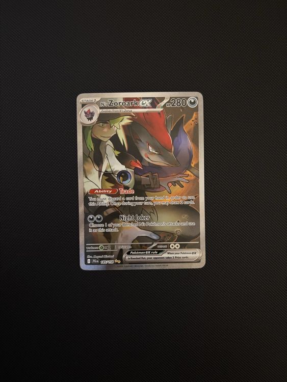 N’s Zoroark ex 185 Journey Together Pokemon Card (Neu (gemäss ...