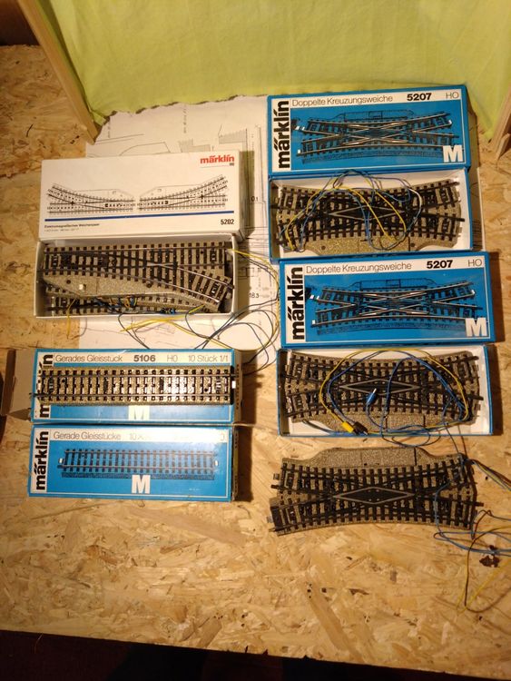 Lot rails droit et aiguillages MARKLIN HO M | Kaufen auf Ricardo
