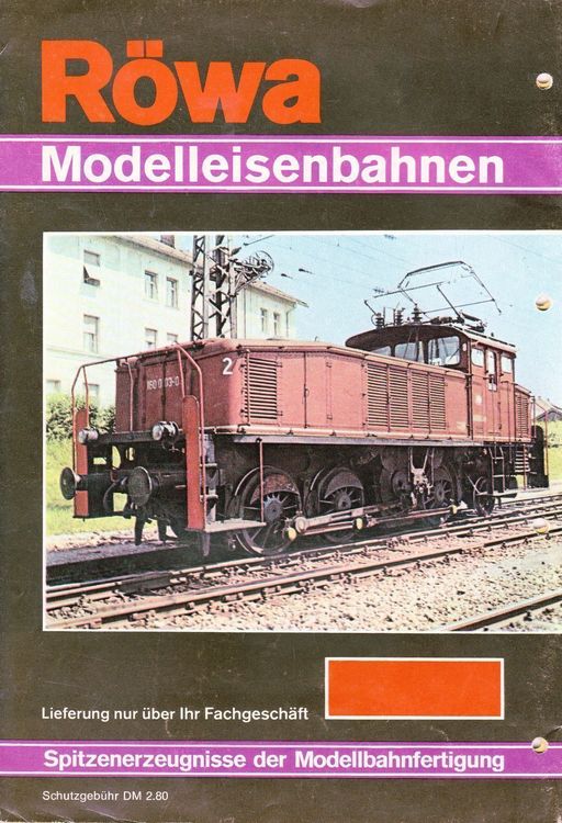 RÖWA Modellbahn Katalog, 1974, 68 Seiten | Acheter sur Ricardo