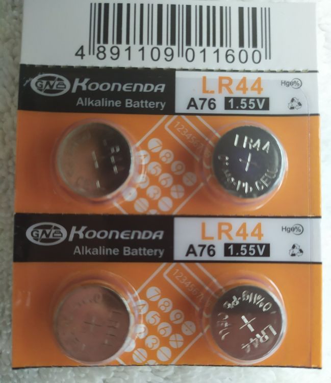 4 pc. Batterien AG13 LR44 1,5 V Alkaline | Kaufen auf Ricardo