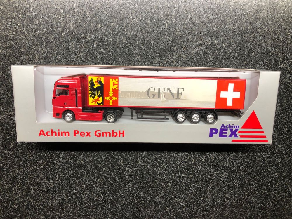 Achim PEX MAN Lastwagen 1:87 Metallgehäuse, Kt. Genf (Neu (gemäss ...