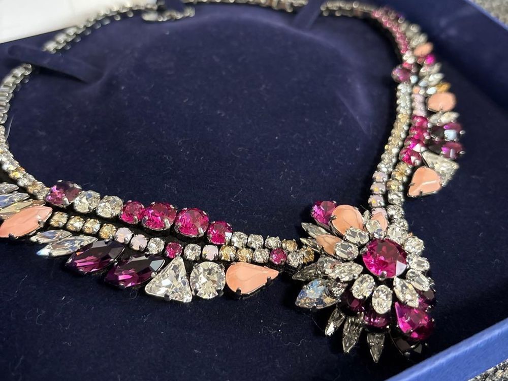 Swarovski Statement Kette Pink neu und original mit Box (Neu (gemäss ...