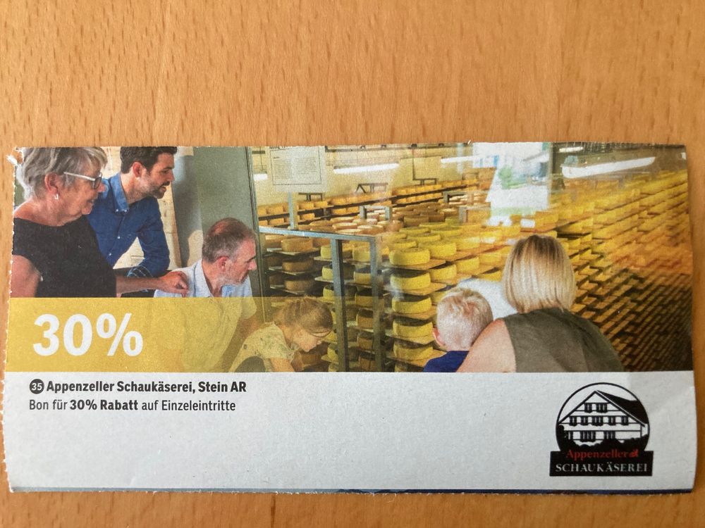 30% Rabatt auf Eintritt Appenzeller Schaukäserei Stein AR (Neu (gemäss Beschreibung)) in ...