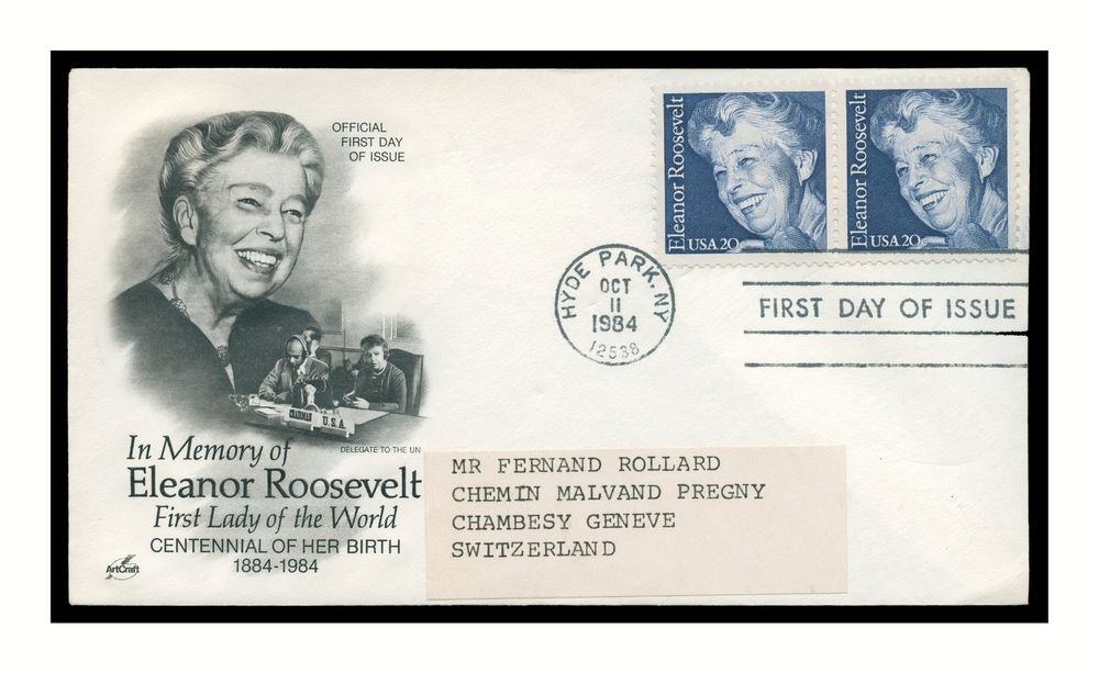 ELEANOR ROOSEVELT 1984 "Centennial of her Birth 1884 -1984" (D'occasion ...