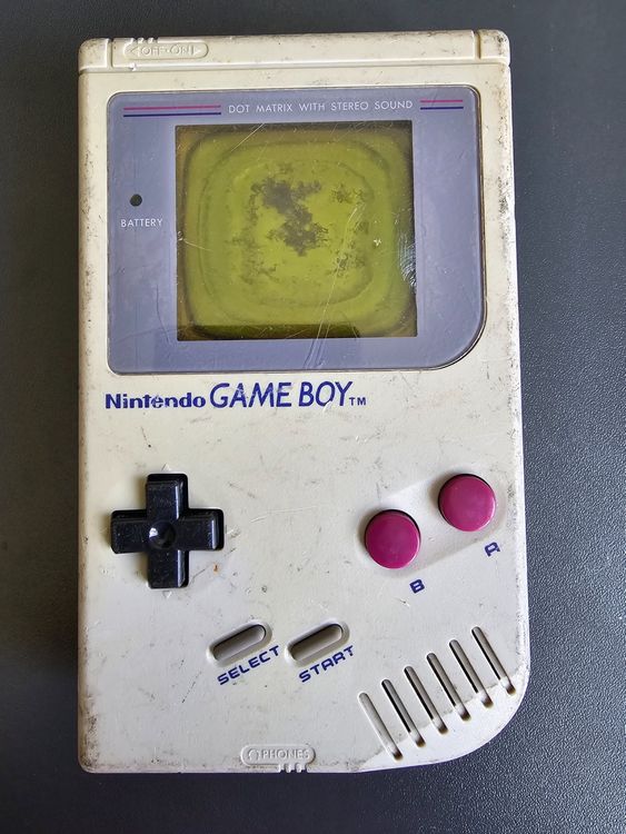 Nintendo Game Boy Classic Fat - Gameboy DEFEKT/DEFECTUEUX (Défectueux ...