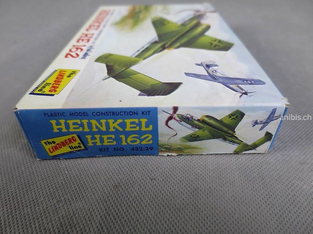 1965 Lindberg 1/72 Scale Heinkel HE 162 Model Kit (Neu (gemäss ...