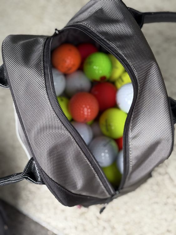 New pics - Ping practice ball bag & ~100 used balls (Gebraucht) in ...