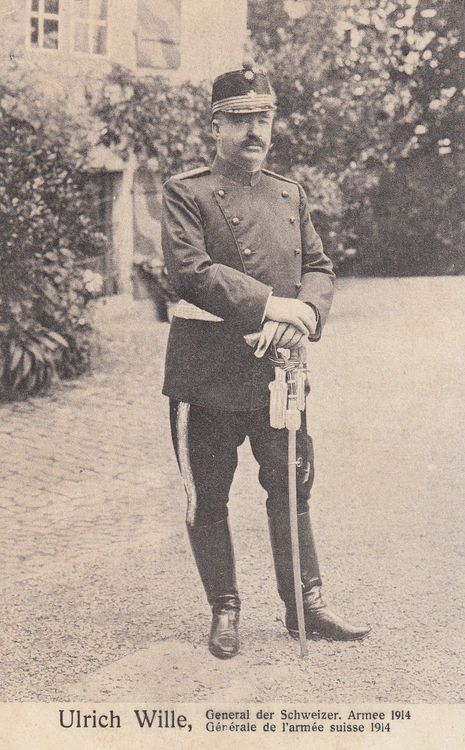 Schweiz CH - General Ulrich WILLE um 1914 (Gebraucht) in Niedergesteln für CHF 4.5 – mit ...
