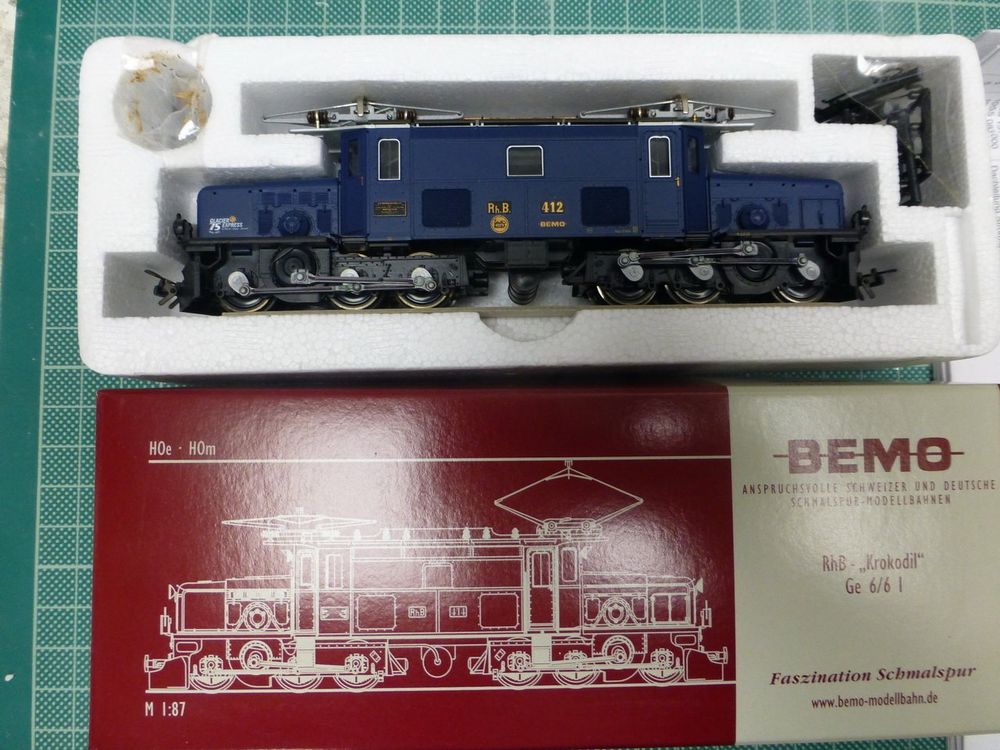 Bemo RhB Ge 6/6 I 412 blau | Kaufen auf Ricardo