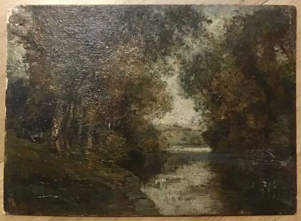 Antike Waldszene Gemälde Verso Beschriftet (Gebraucht) in Root für CHF 15 – mit Lieferung auf ...