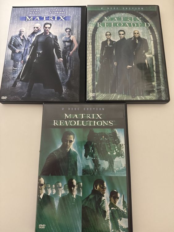 Matrix Trilogie DVD Set (Gebraucht) in Frauenfeld für CHF 1 – mit ...