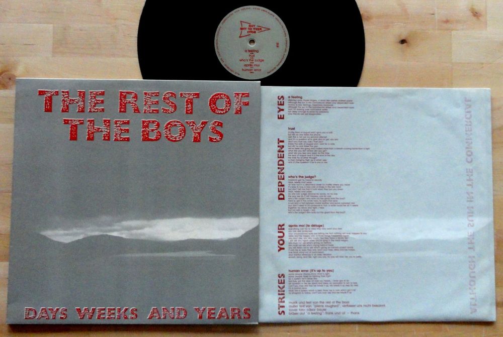 LP THE REST OF THE BOYS days weeks and years 1988 PUNK DE (Gebraucht ...