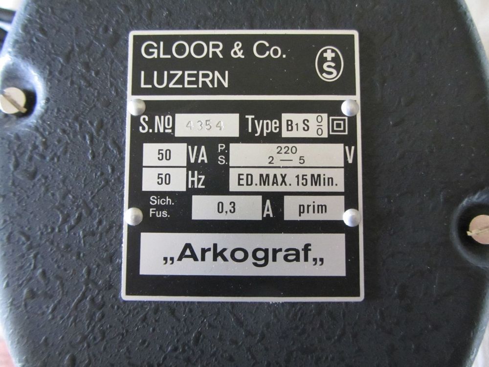 Arkograf Elektro Metallbeschrifter (Gebraucht) in Kleindöttingen für ...