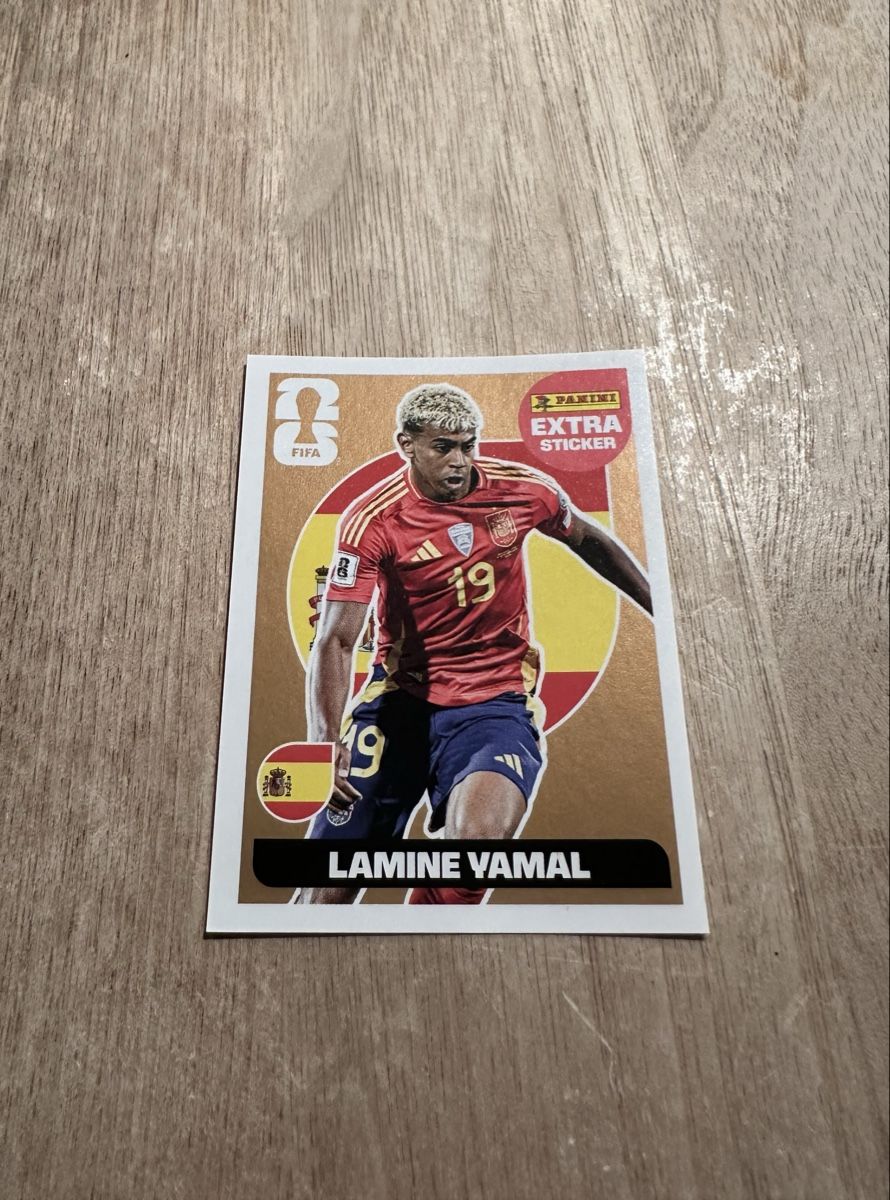 Panini WM 2026 Extra Sticker Lamine Yamal (Neu (gemäss Beschreibung ...