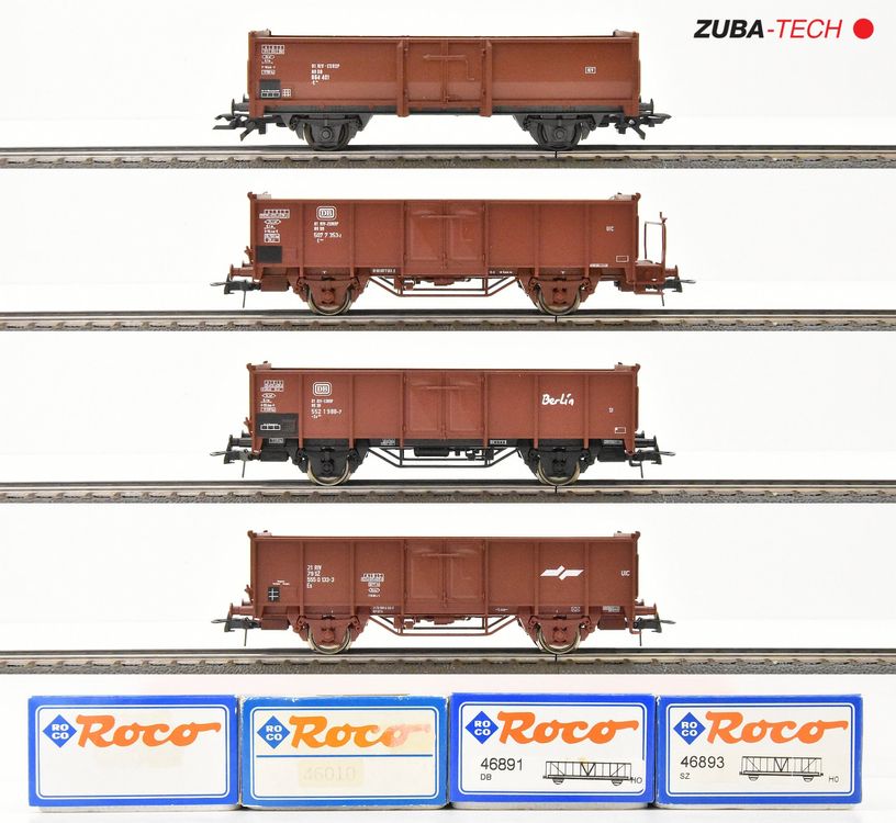Roco 4x Hochbordwagen der SBB, H0 GS mit OVP (Gebraucht) in St. Gallen für CHF 30 – mit ...