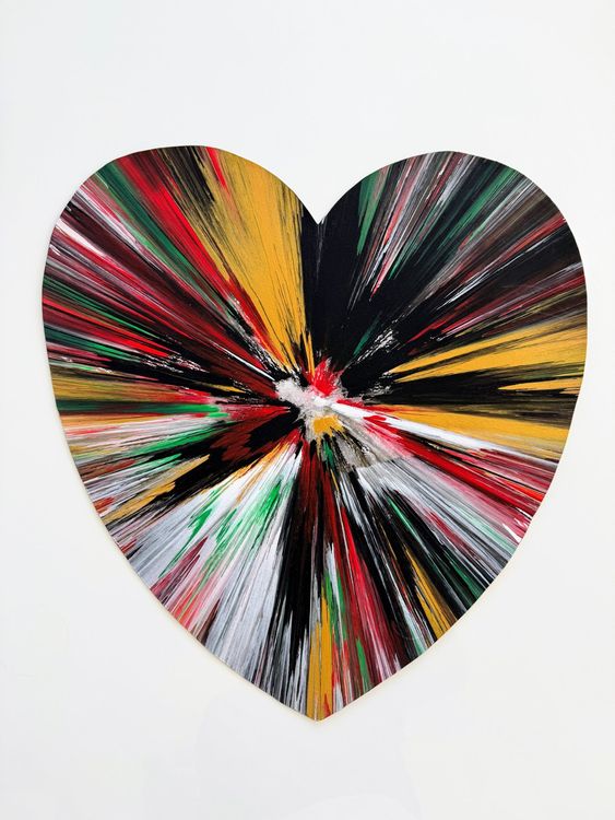 Damien Hirst Spin Painting Heart (dark) (Gebraucht) in Kreuzlingen für ...