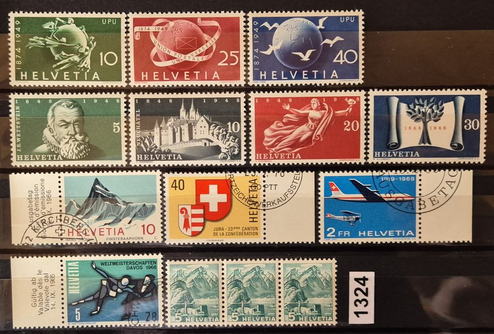 Schweiz Freimarken gestempelt und ** (Gebraucht) in Courtepin für CHF 0.5 – mit Lieferung auf ...