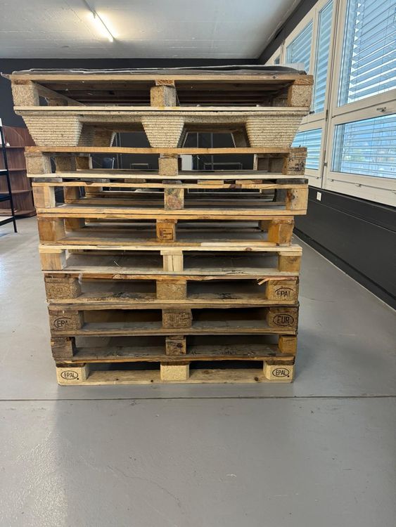 33 Holzpaletten Europaletten Paletten EPAL div. Grössen (Gebraucht) in Weiningen ZH für CHF 10 ...