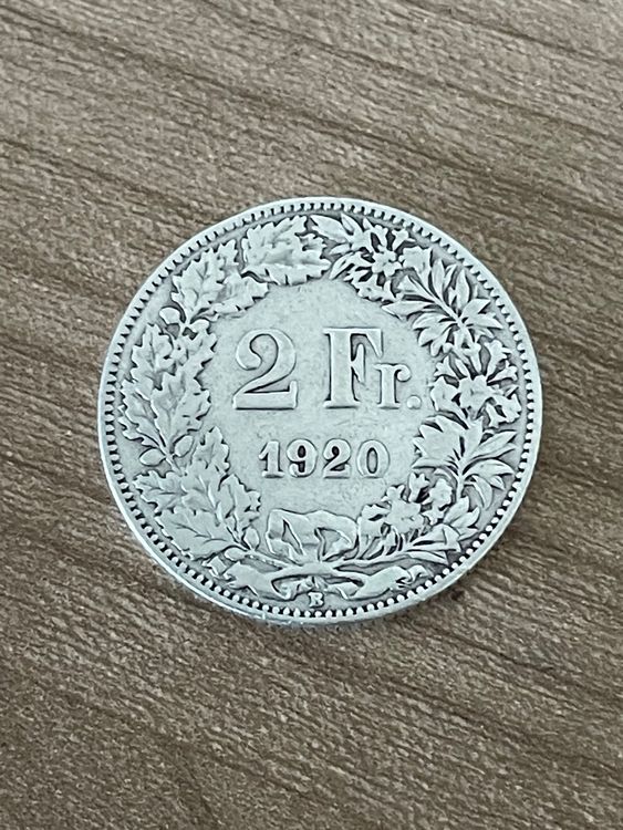 2 Franken Schweiz 1920 Silber | Kaufen auf Ricardo