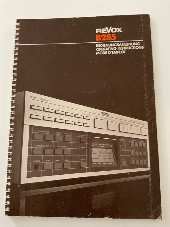 ReVox B 285 Bedienungsanleitung | Kaufen auf Ricardo
