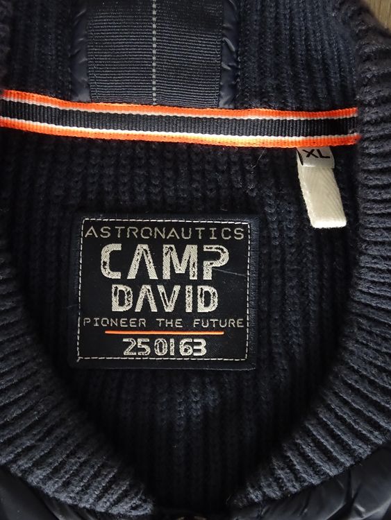 CAMP DAVID Herren Jacke Strickjacke navy marine blau Gr. XL | Kaufen ...