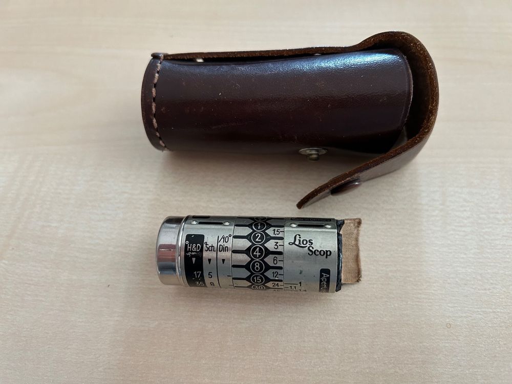 Lios Scop Belichtungsmesser in Leder-Etui | Kaufen auf Ricardo