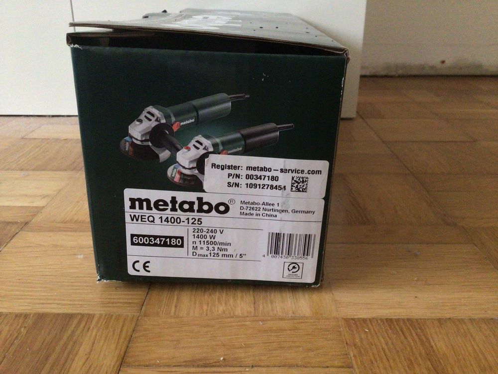 Metabo (WEQ 1400-125) | Kaufen auf Ricardo