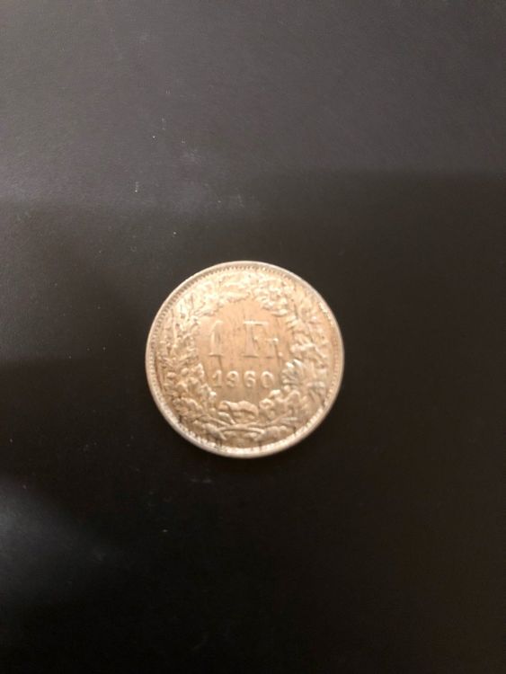 Pièce 1 chf Franken argent silver Silber Münze 1960 | Kaufen auf Ricardo