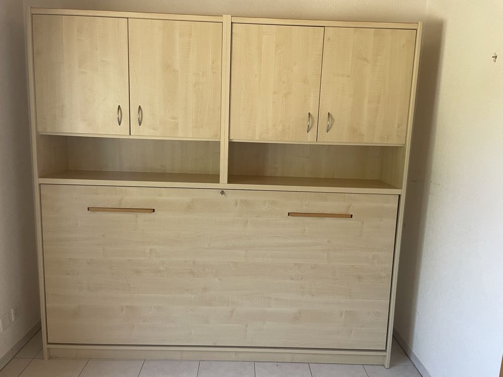 Schrankbett mit Matratze (Gebraucht) in Grosswangen für CHF 53 – nur Abholung auf Ricardo kaufen
