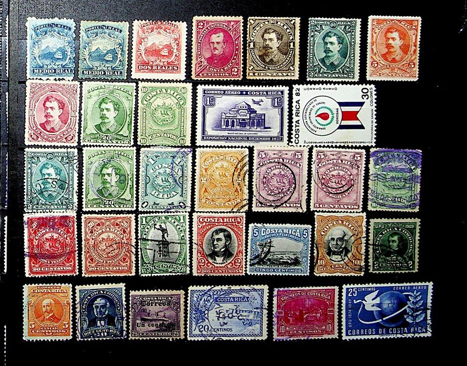 COSTA RICA TIMBRES NEUFS ET OBLITÉRÉS /AV17 (Gebraucht) in Estavayer-le ...
