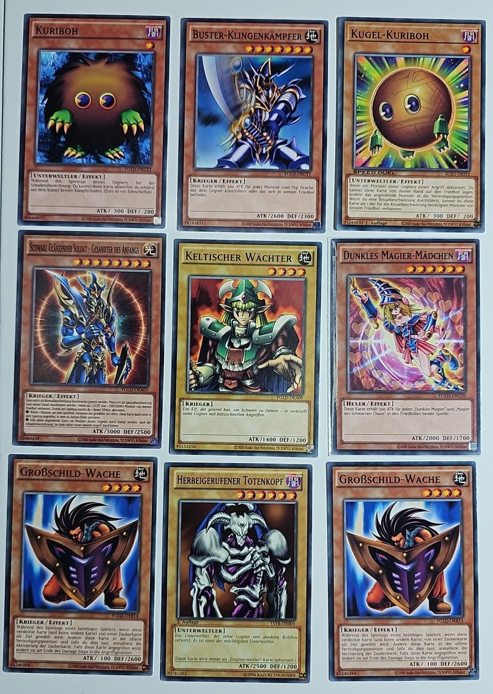 ⭐ Yugioh Kuriboh Grosschild Wache Keltischer Set Sammlung ⭐ (Neu und ...