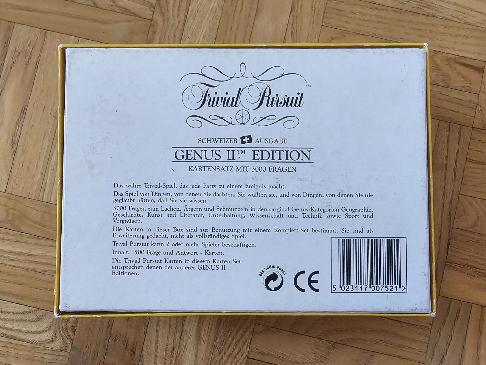 Trivial Pursuit Genus II, Schweizer Ausgabe, 3000 Fragen (Gebraucht) in ...