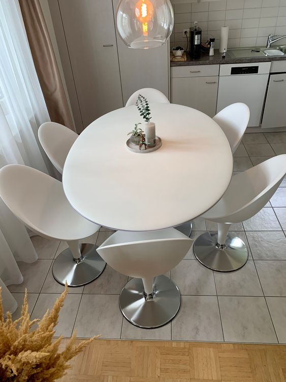 Tisch Mit Stuhlen Weiss