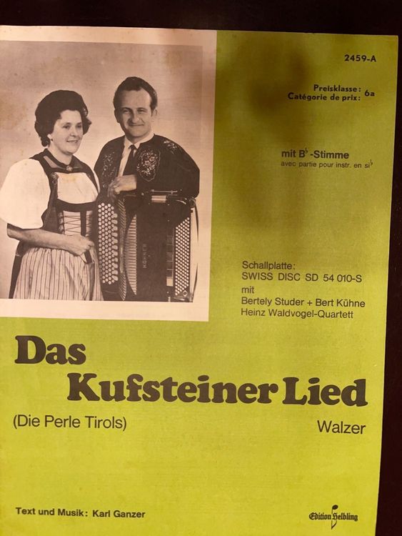 Das Kufsteinerlied (Die Perle Tirols) (Gebraucht) in Oberglatt ZH für ...