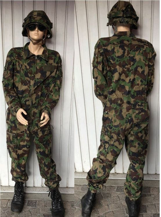Schweizer Armee Panzer TAZ Uniform Stahlhelm TANK OVERALL WK | Kaufen ...