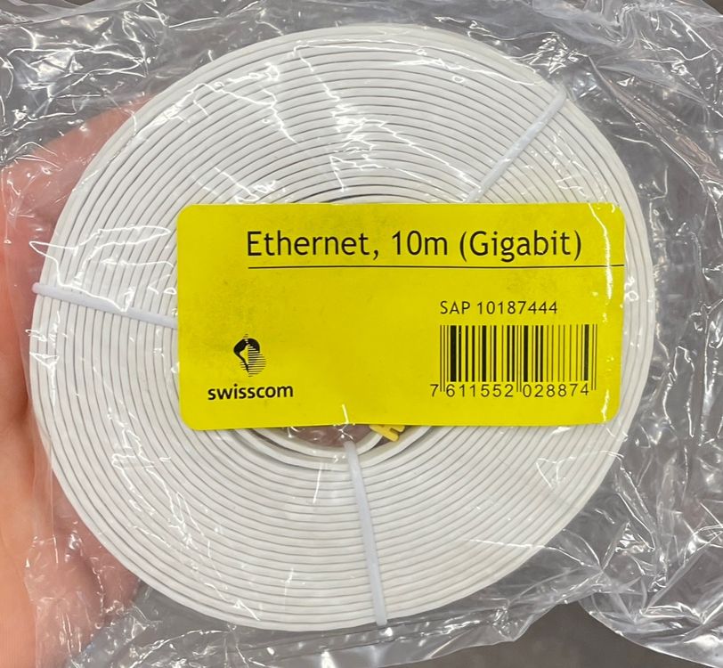 Ethernet flach kabel 10M swisscom | Kaufen auf Ricardo