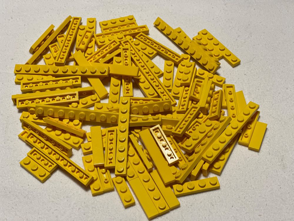 Lego 100 Verschiedene Gelbe Einerplättli | Kaufen auf Ricardo