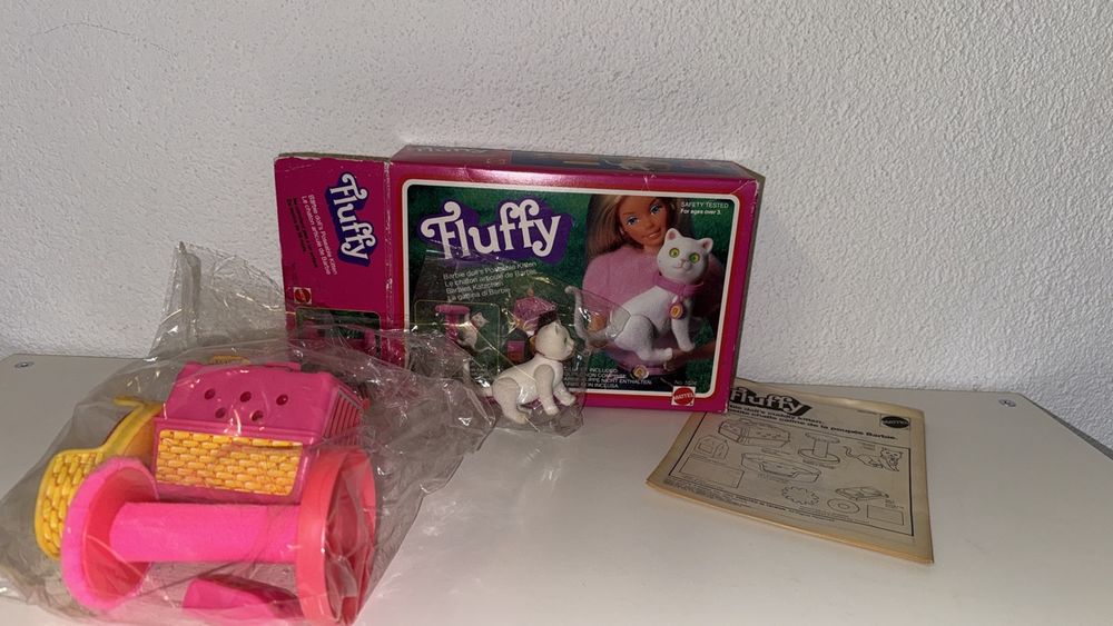 Barbie Fluffy Katze Set Vintage 1982 Jahre, Rarität (Gebraucht) in ...