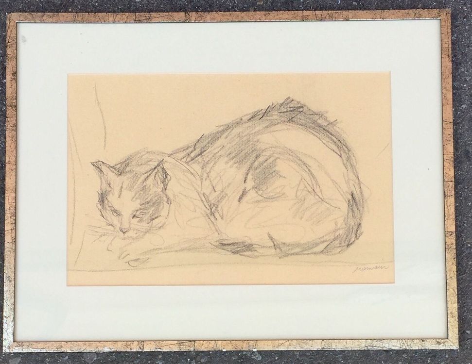 Katzen Zeichnung unleserlich signiert (Gebraucht) in Hochdorf für CHF 5 – mit Lieferung auf ...