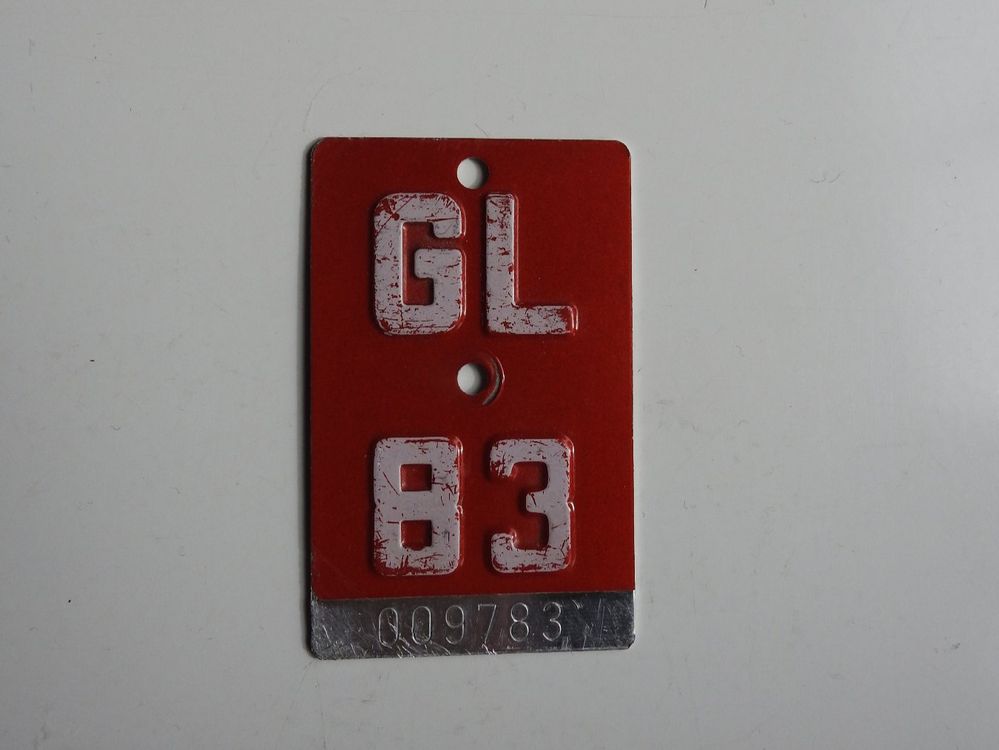 alte Velonummer GL 83 | Kaufen auf Ricardo