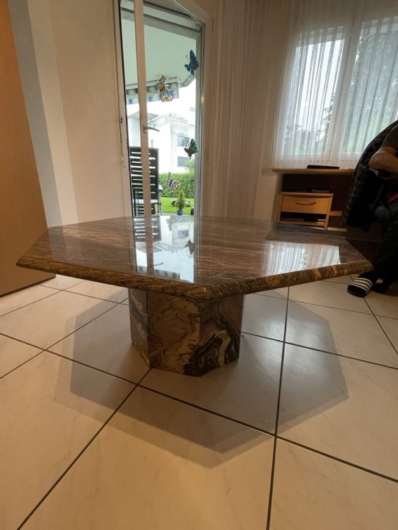 Moderner Esstisch/Salontisch aus Marmor, Top Zustand! (Gebraucht) in ...