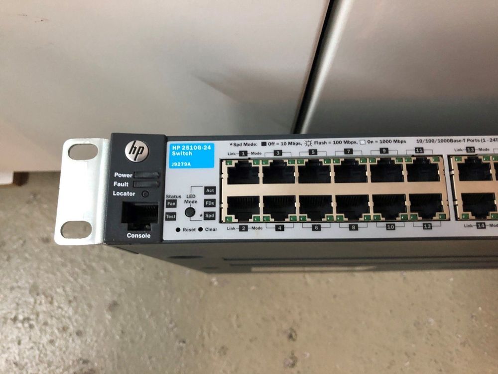 HP Managed Switch 2510G-24 19" 24x 1GBit (Gebraucht) in Watt für CHF 23 ...