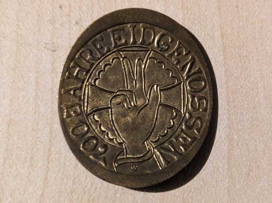 Medaille Emil Fässler 800 Jahre Bern / 700 Jahre Schweiz (Gebraucht) in Bern für CHF 7 – mit ...