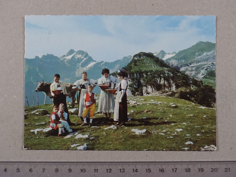Ebenalp,Tracht, Kuh, Appenzell, Säntis, Talerschwingen, 1965 (Gebraucht) in Lenzburg für CHF 3 ...