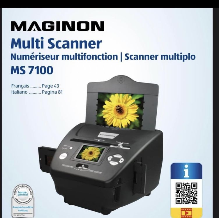MAGINON multi scanner MS 7100 - negativescanner photoscanner | Kaufen auf Ricardo